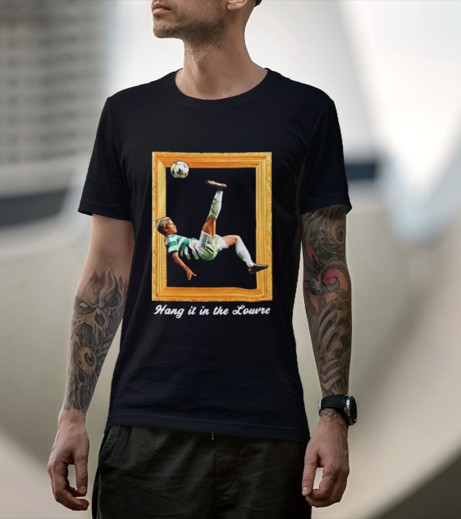 Kyogo Furuhashi Celtic FC Hang It In The Louvre Soccer Art футболка T-Shirt