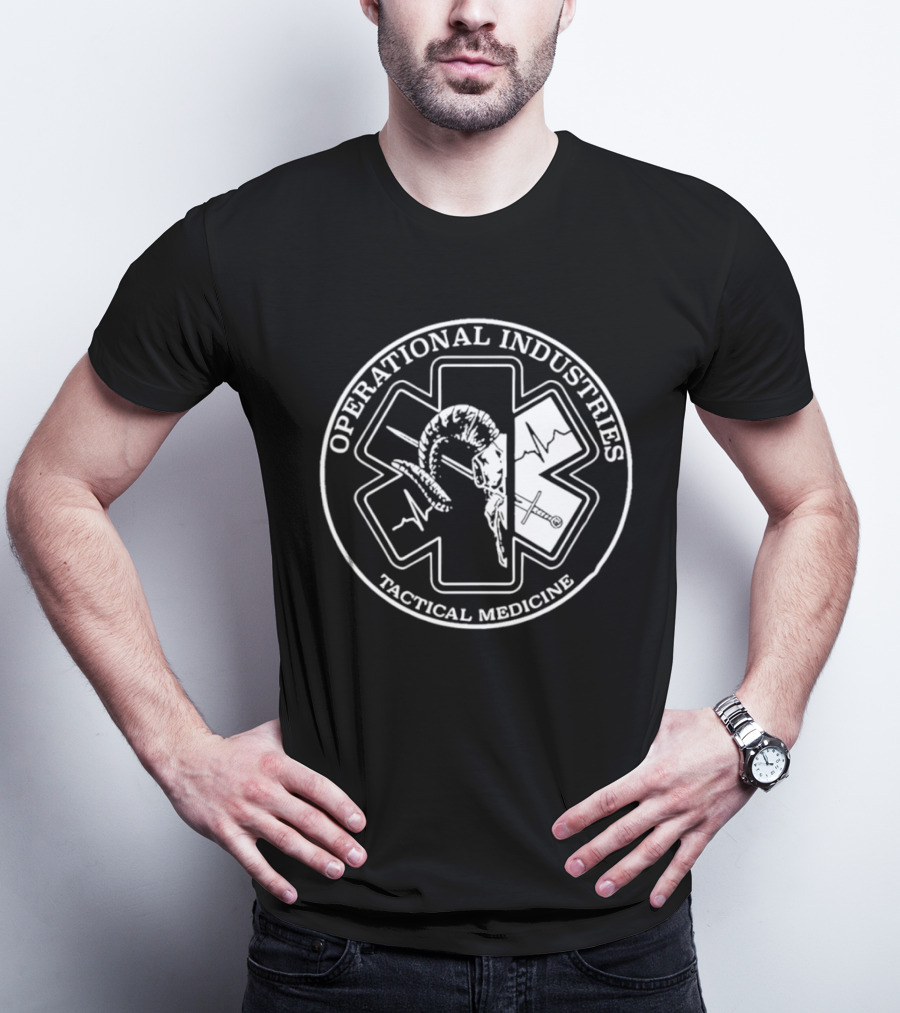 Operational Industries Tactical Medicine Star Of Life With Snake T-Shirt