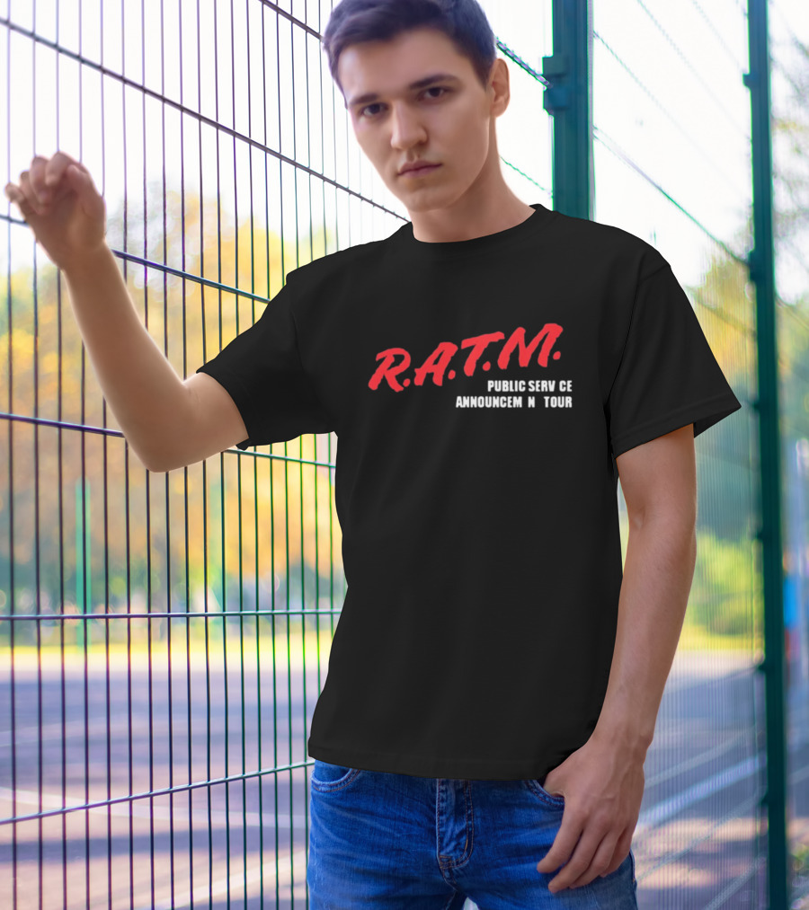 Rage Against The Machine R.A.T.M. Public Service Announcement Tour T-Shirt