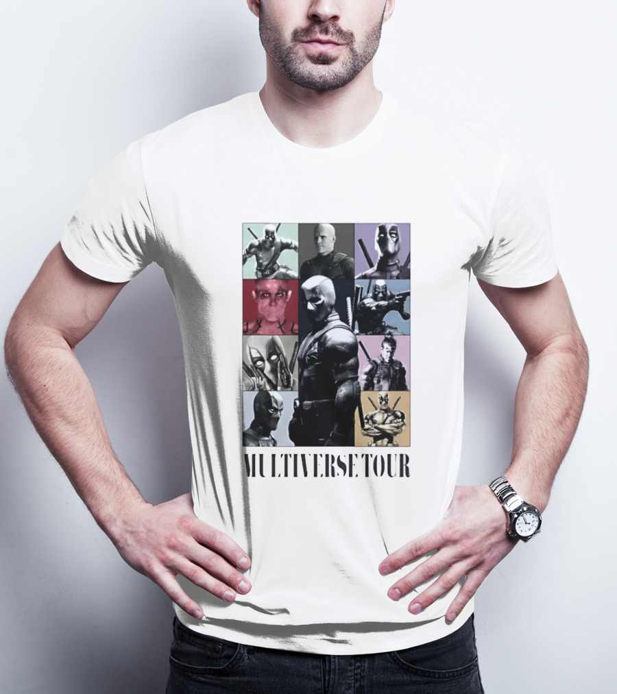 Deadpool Multiverse Tour Marvel Ryan Reynolds T-Shirt