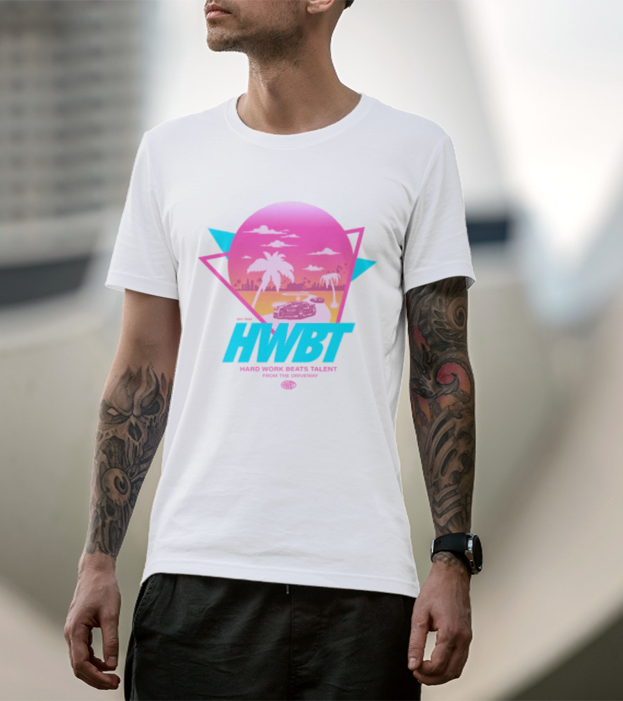 HWBT Miami Dreams Sunset Drive Neon T-Shirt