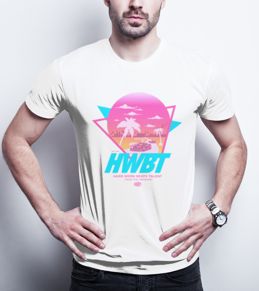 HWBT Miami Dreams Sunset Drive Neon T-Shirt
