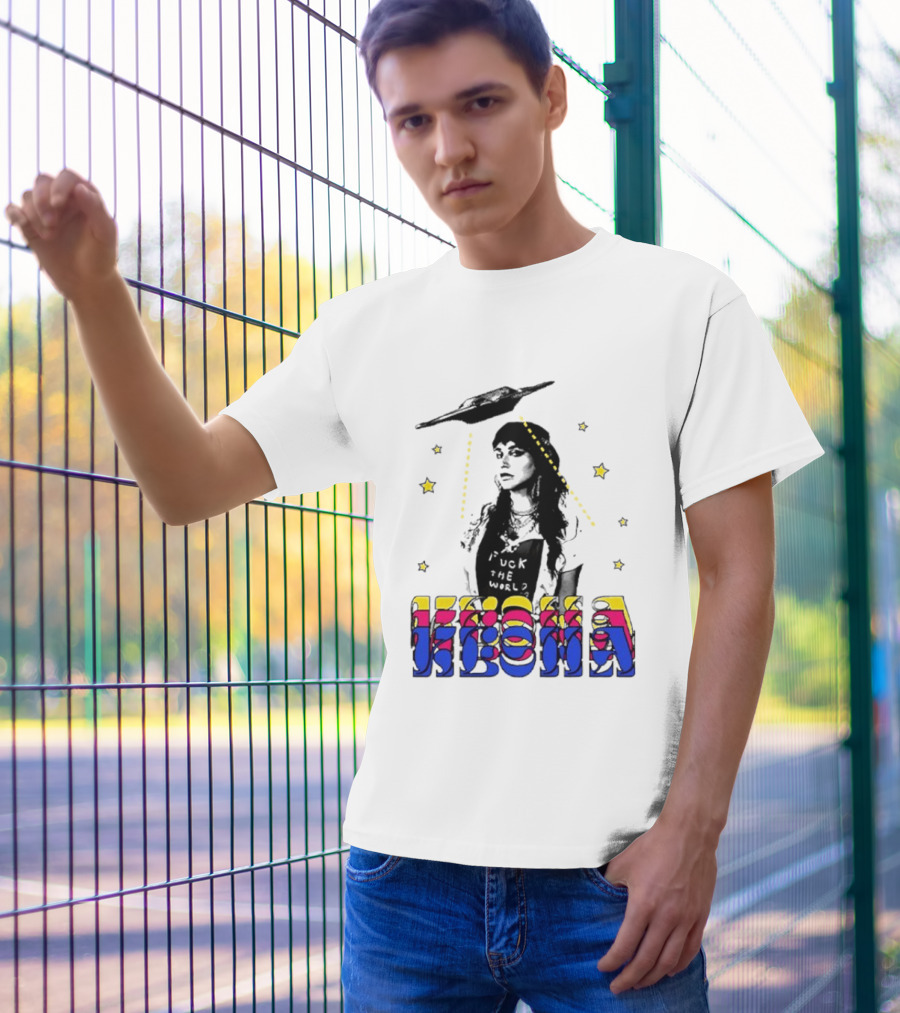 Kesha UFO Space Stars Tie Dye T-Shirt