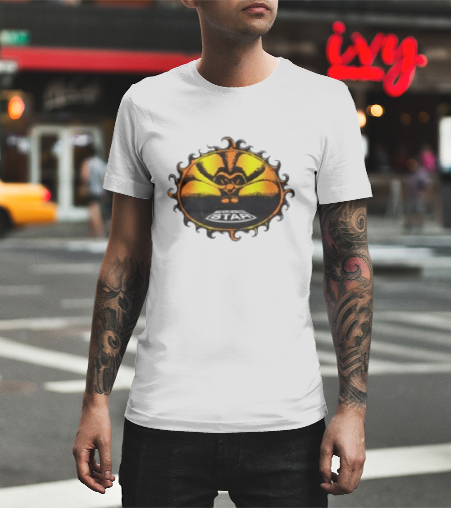 Televisi Star Catalog Store Heatwave Sun Logo White T-Shirt