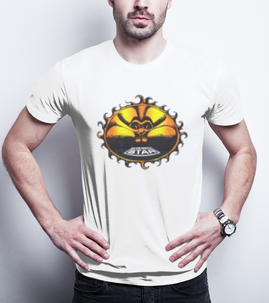 Televisi Star Catalog Store Heatwave Sun Logo White T-Shirt