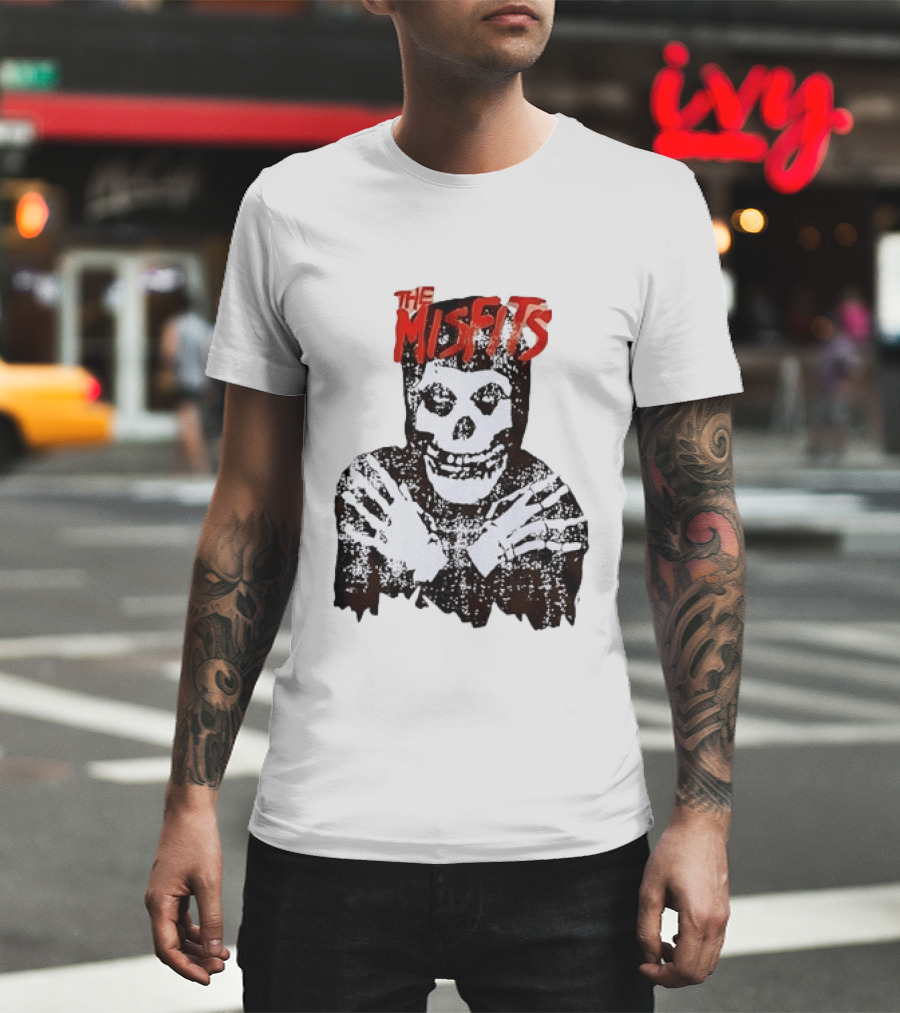 The Misfits Crimson Ghost Skull Punk Rock T-Shirt