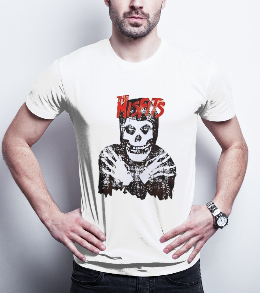The Misfits Crimson Ghost Skull Punk Rock T-Shirt