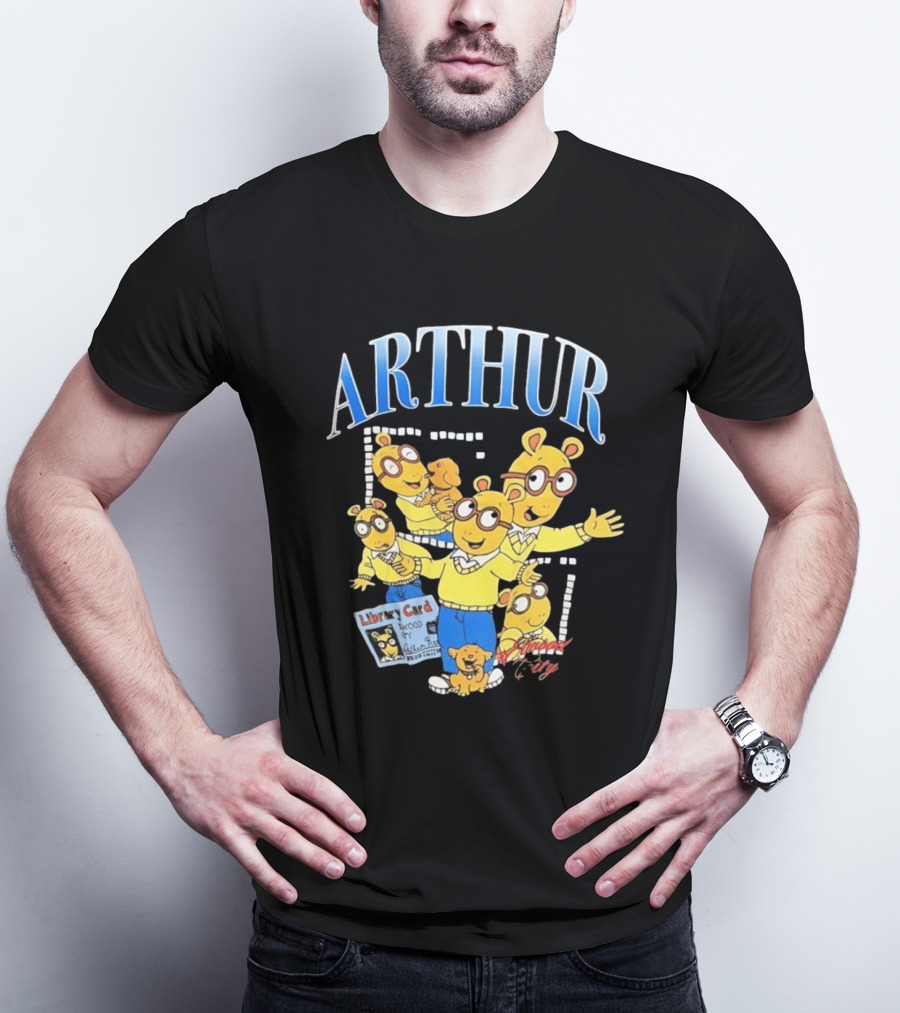 Arthur Read And Pal Library Card Elwood City PBS Kids T-Shirt