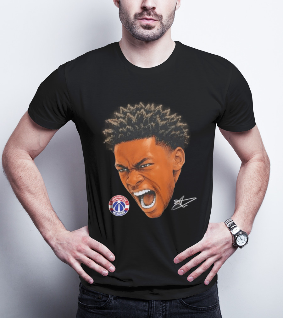 Bilal Coulibaly Washington Wizards NBA Big Face Player T-Shirt