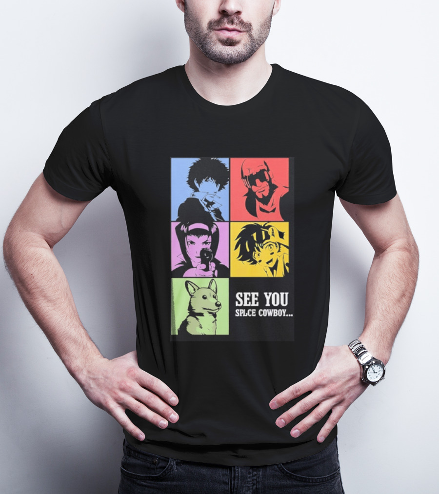 Cowboy Bebop See You Space Cowboy With Character Grid T-Shirt