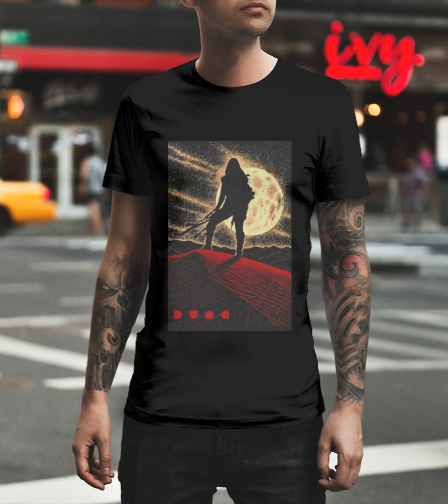 Paul Atreides Dune Arrakis Desert Moon Scene T-Shirt