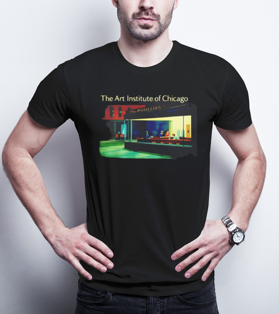 The Art Institute Of Chicago Nighthawks Phillies T-Shirt