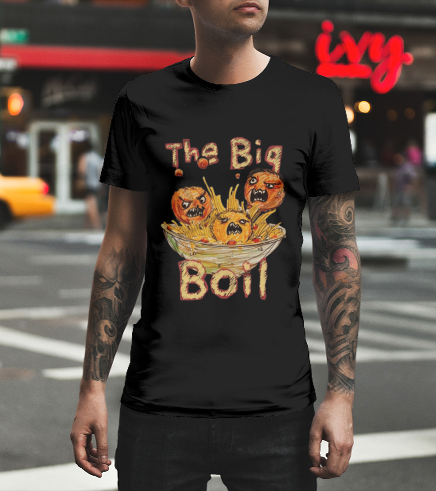 Kt8 Store Spag Heddy The Big Boil Scribble Black T-Shirt