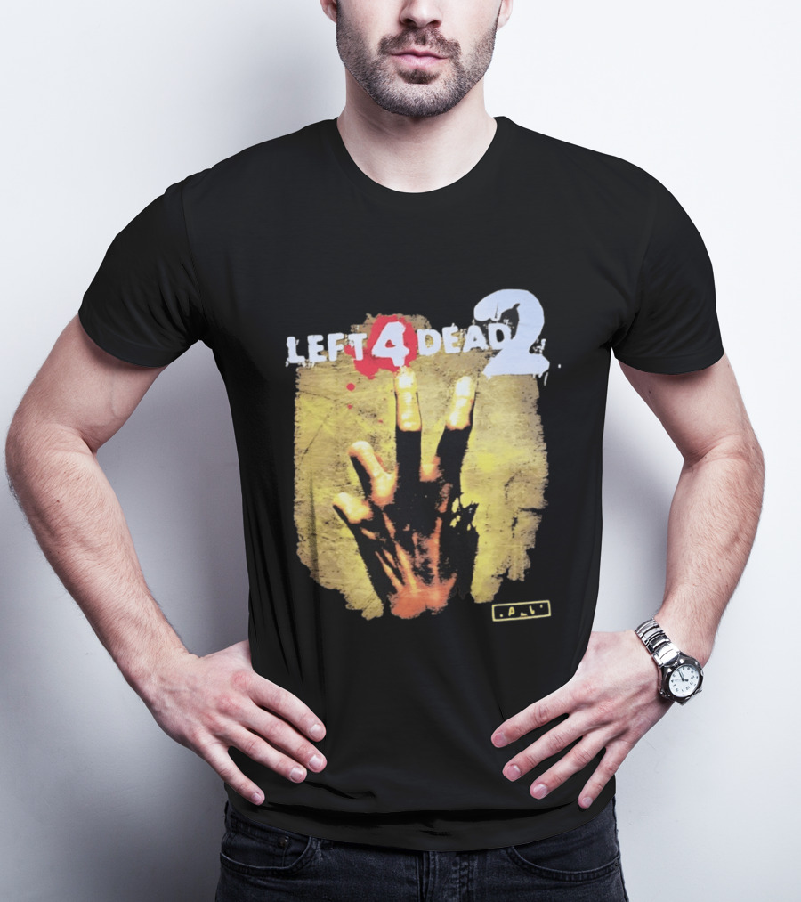 Left 4 Dead 2 Zombie Hand Valve Video Game Survival T-Shirt