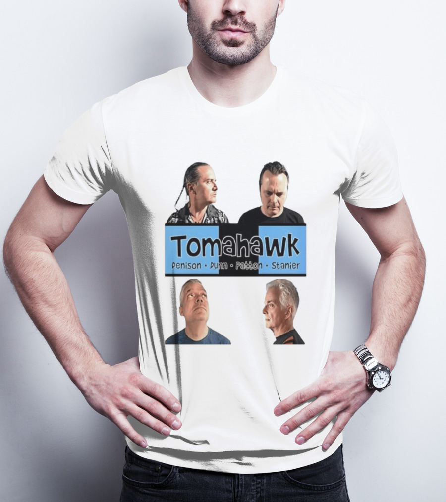 Tomahawk Denison Dunn Patton Stanier Band Members Portraits T-Shirt