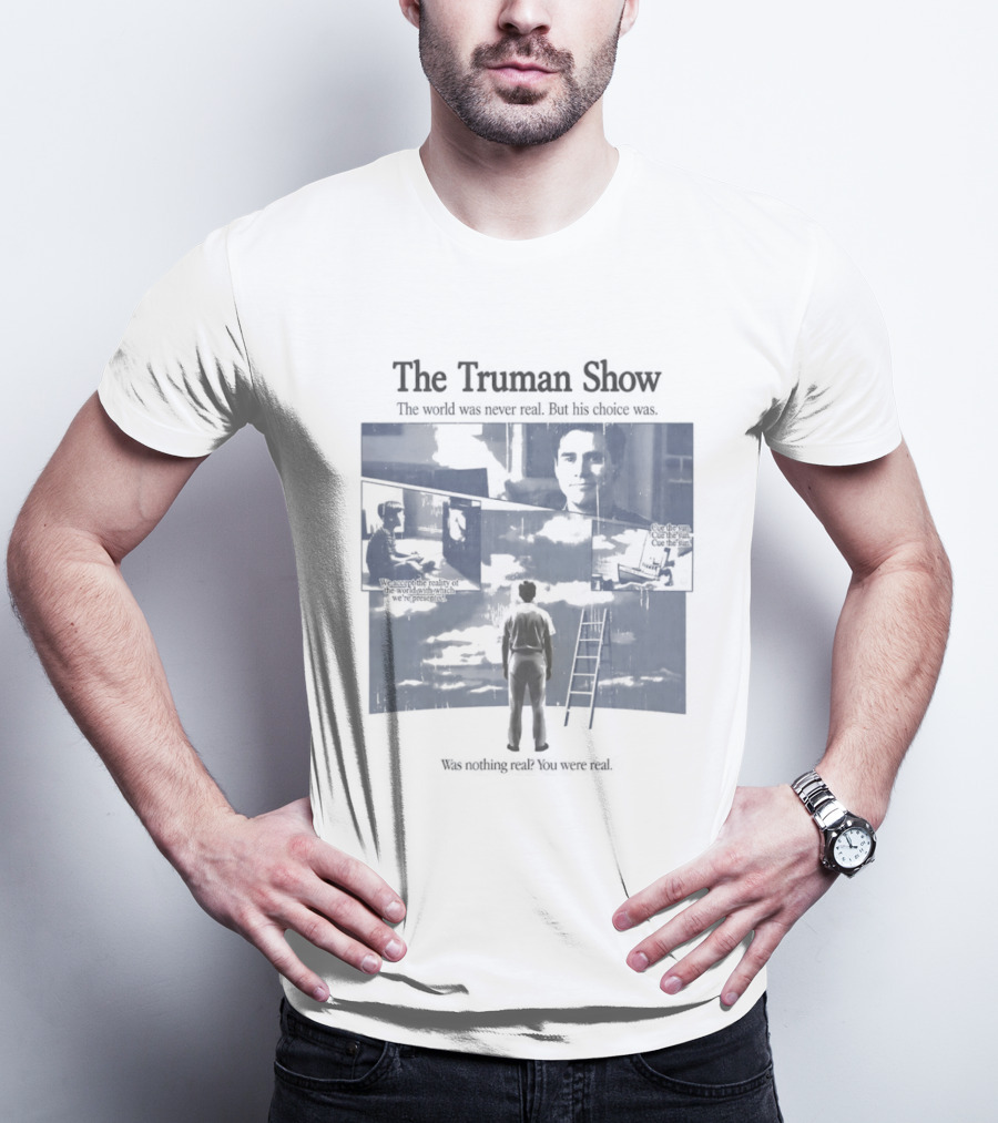 The Truman Show Jim Carrey "Welcome To The Real World" 90s Movies T-Shirt