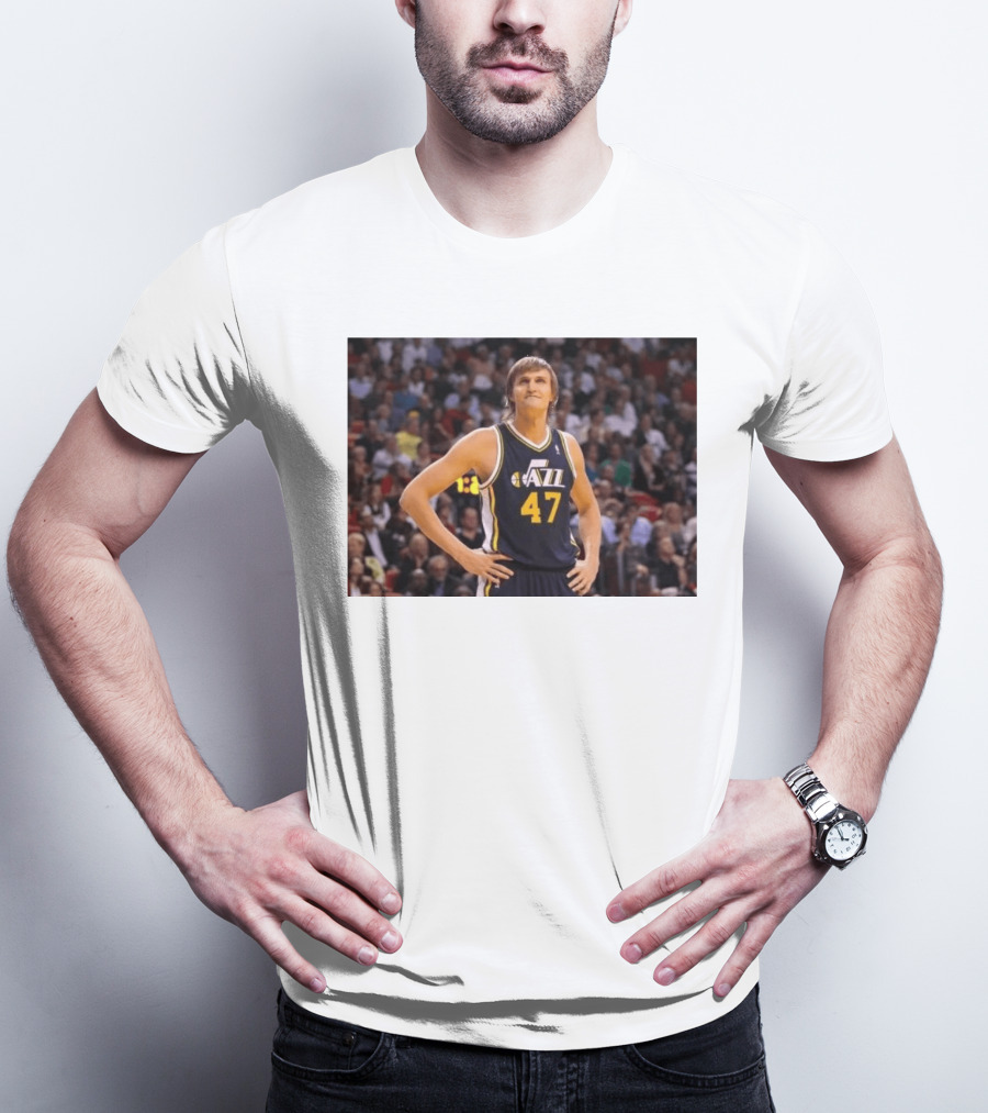 Andrei Kirilenko No. 47 AK 47 Utah Jazz Classic NBA Basketball T-Shirt