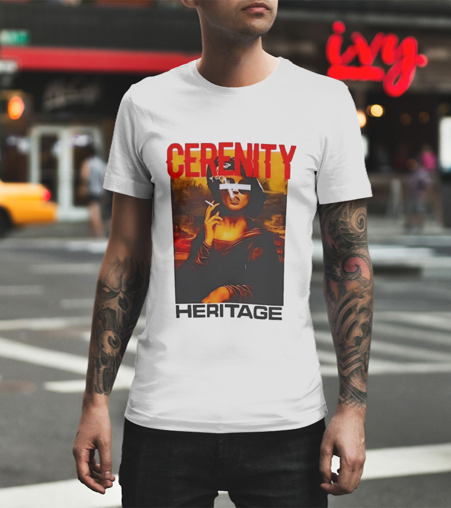 Cerenity Heritage Mona Lisa Smoking T-Shirt