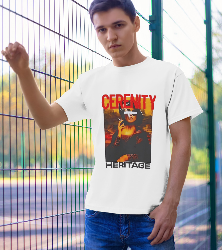 Cerenity Heritage Mona Lisa Smoking T-Shirt