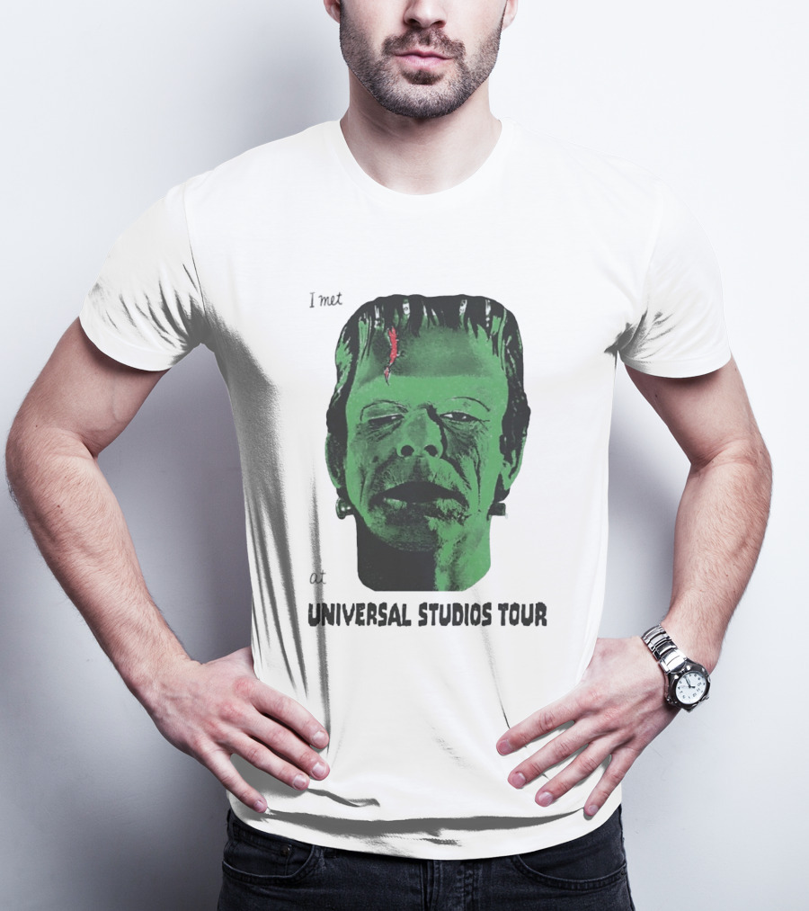 I Met Frankenstein At Universal Studios Tour Monster Fan Souvenir T-Shirt