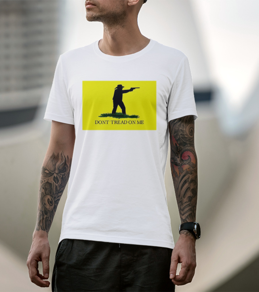 Jordan Salinas Don't Tread On Me Cowboy Silhouette Yellow T-Shirt