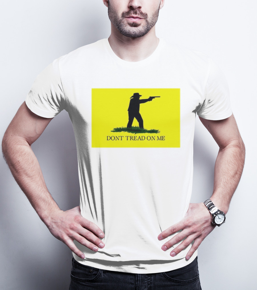 Jordan Salinas Don't Tread On Me Cowboy Silhouette Yellow T-Shirt