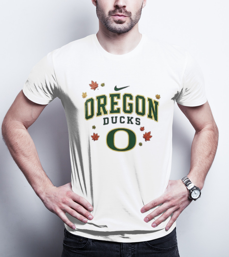Oregon Ducks Nike Fall Leaves T-Shirt