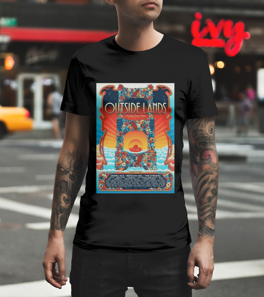 Babymetal LuckyFes'26 Quick Dry 8 Outside Lands Golden Gate Park August 11 To 13 2023 Charli XCX Rufus Du Sol The Strokes T-Shirt
