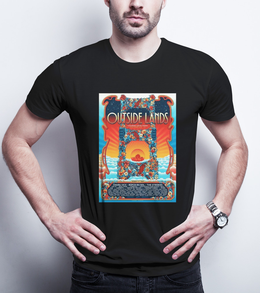 Babymetal LuckyFes'26 Quick Dry 8 Outside Lands Golden Gate Park August 11 To 13 2023 Charli XCX Rufus Du Sol The Strokes T-Shirt