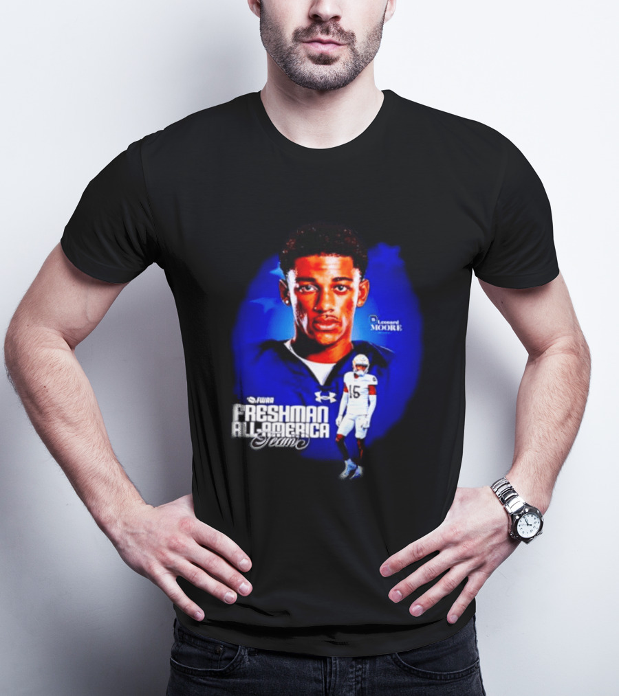 Leonard Moore Notre Dame Football FWAA Freshman All America Team Under Armour T-Shirt