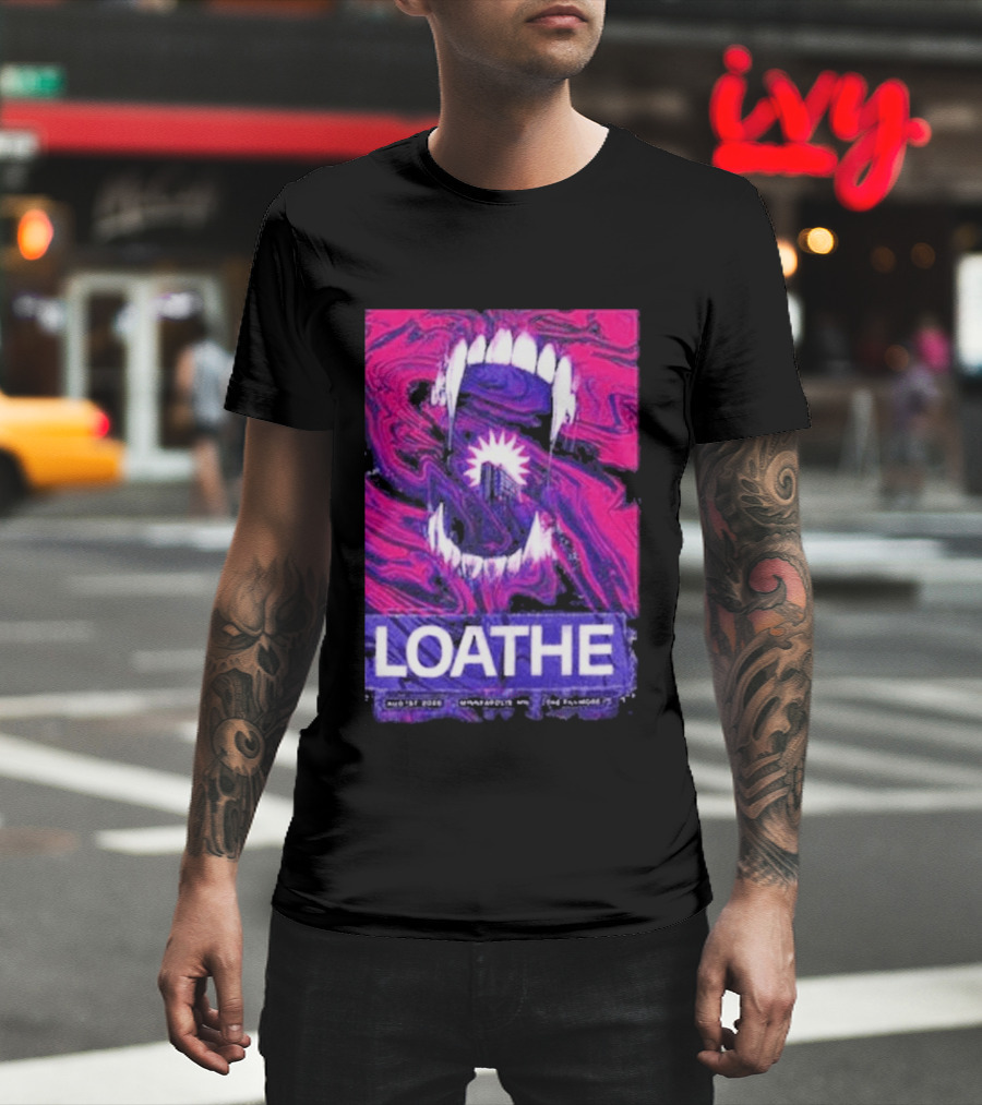 Loathe Band Live At The Fillmore Minneapolis MN August 1 2026 Concert T-Shirt