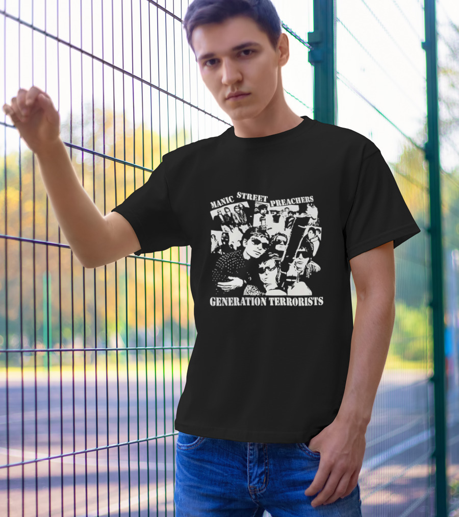 Manic Street Preachers Generation Terrorists Music Album Cover T-Shirt