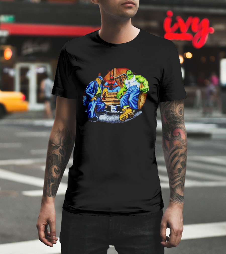 Marvel The Thing Spider Man Hulk Hip Hop T-Shirt