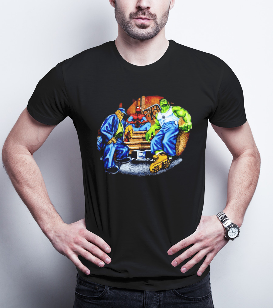 Marvel The Thing Spider Man Hulk Hip Hop T-Shirt