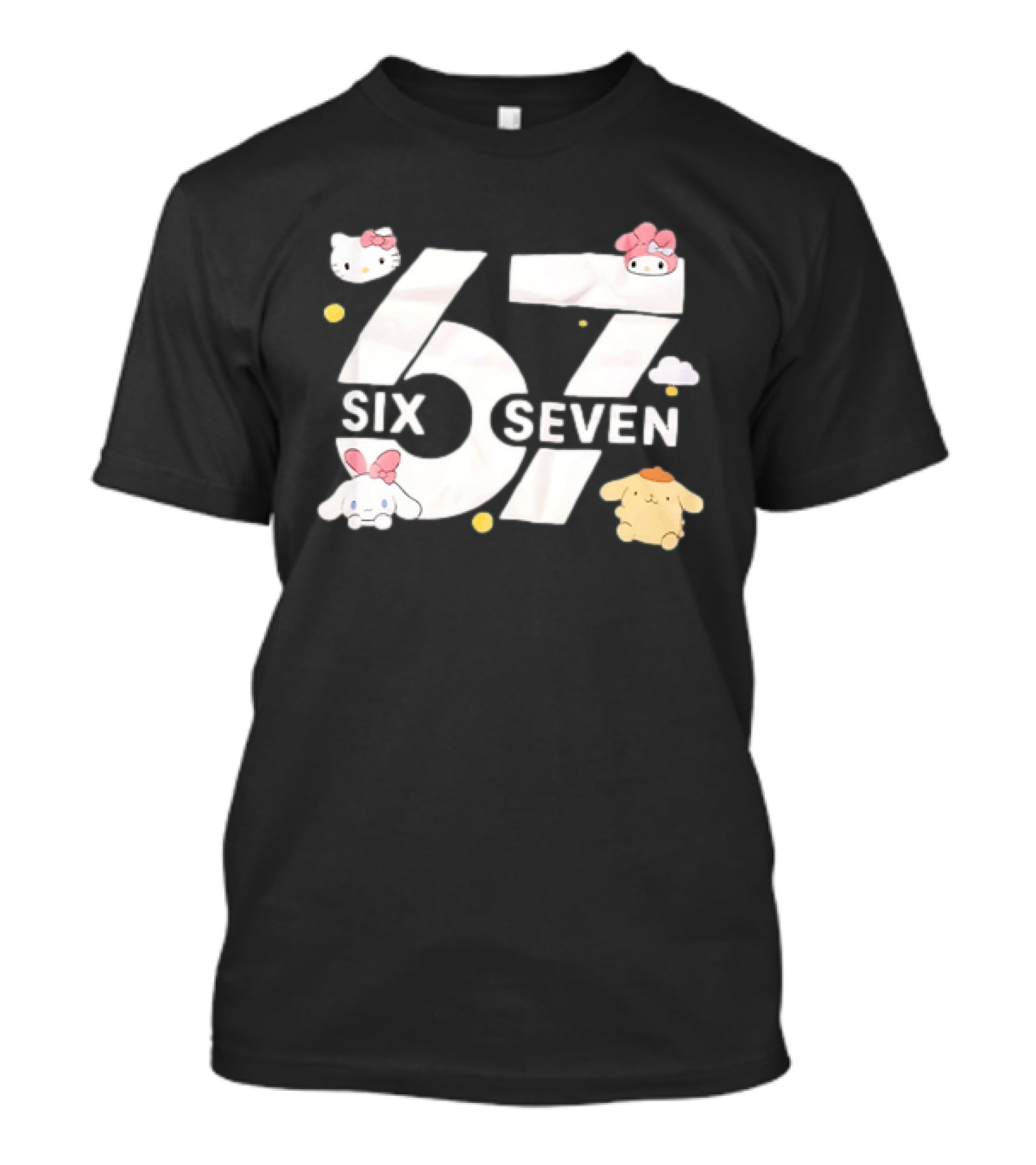 Hello Kitty Friends Sanrio Six Seven Characters T-Shirt