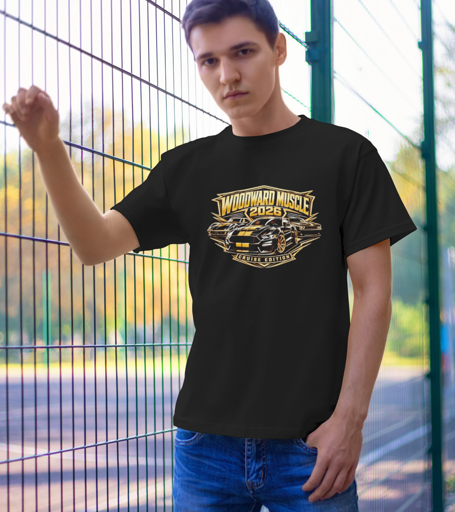 Woodward Muscle 2026 Cruise Edition Classic Car Collection T-Shirt