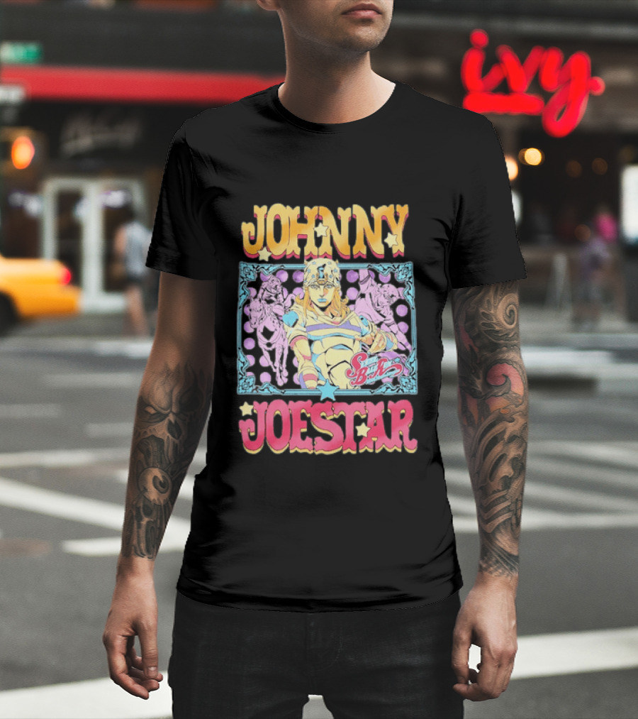 Johnny Joestar Steel Ball Run JoJo's Bizarre Adventure SBR Anime T-Shirt