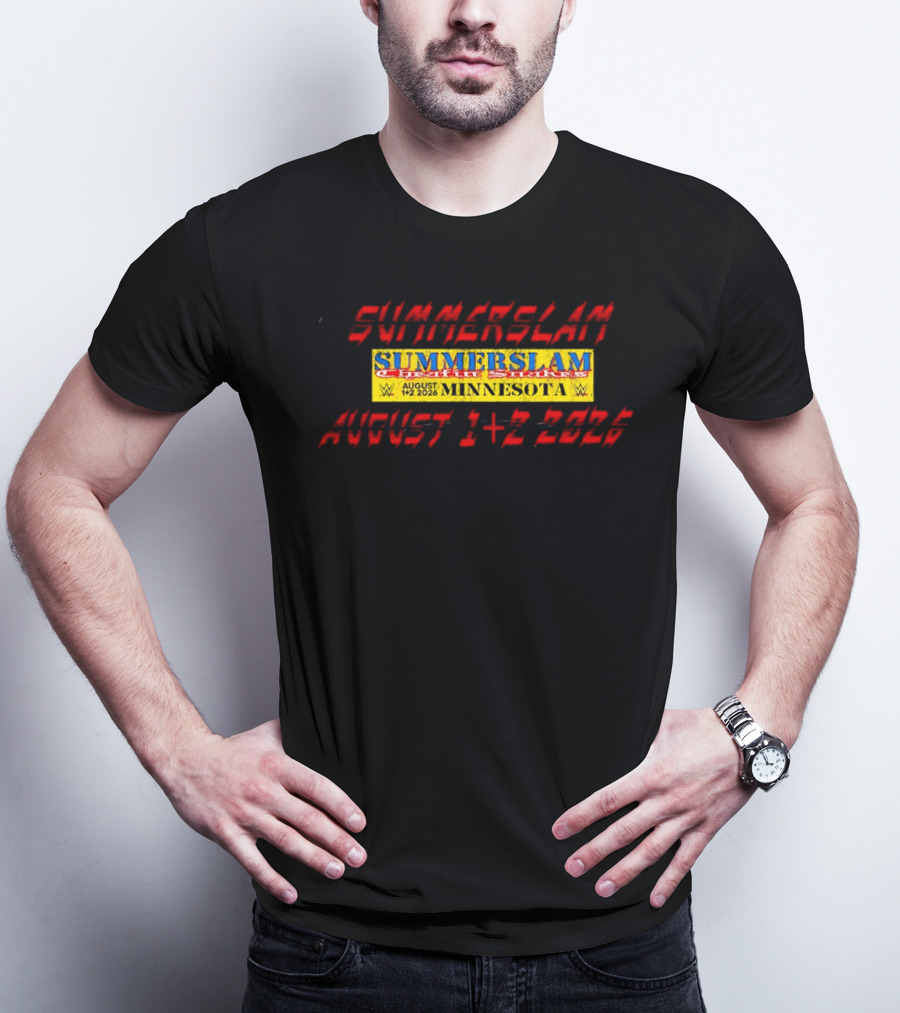 WWE SummerSlam Cattle Stakes Minnesota August 1 2 2026 T-Shirt
