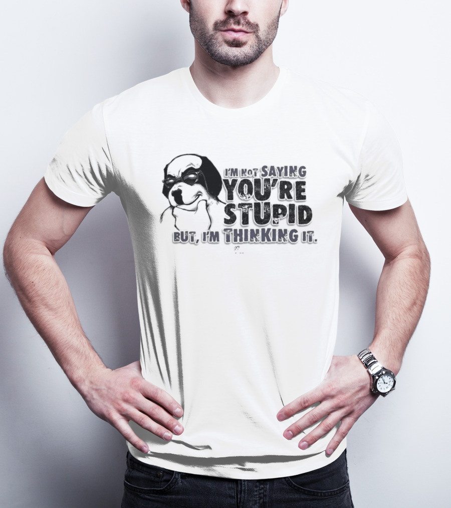 Big Dog I'm Smiling You're Stupid Thinking It Wile E Coyote Oversized T-Shirt