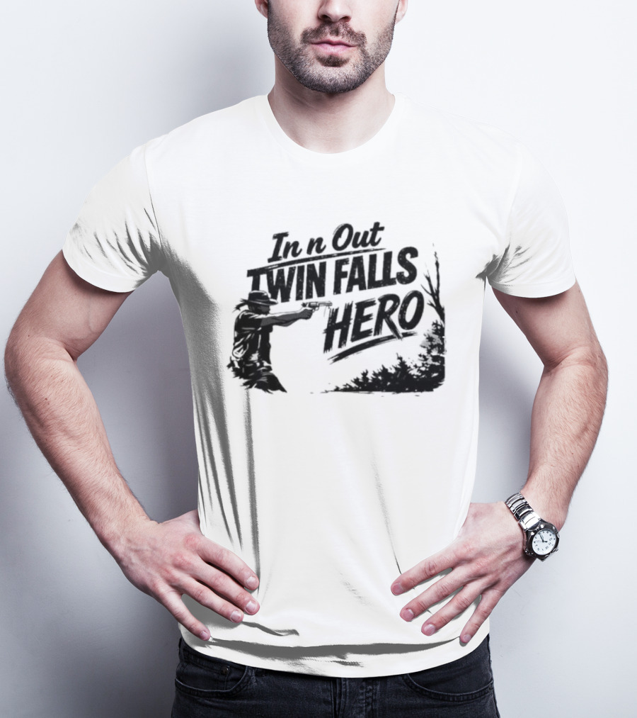 In N Out Twin Falls Hero Jordan Salinas Idaho T-Shirt