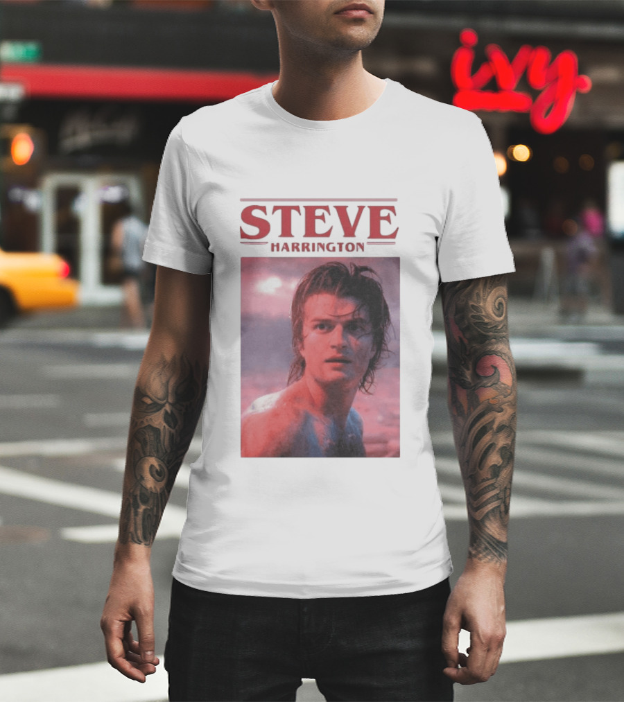 Steve Harrington Vintage Aesthetic Stranger Things Joe Keery T-Shirt
