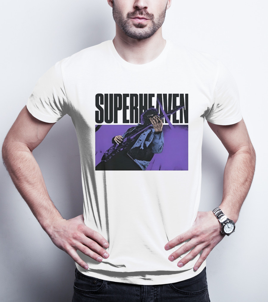 Superheaven Guitarist Performance Alternative Rock Purple Aesthetic T-Shirt