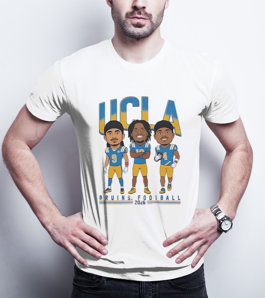 UCLA Bruins Football 2026 Players Cartoon Characters T-Shirt