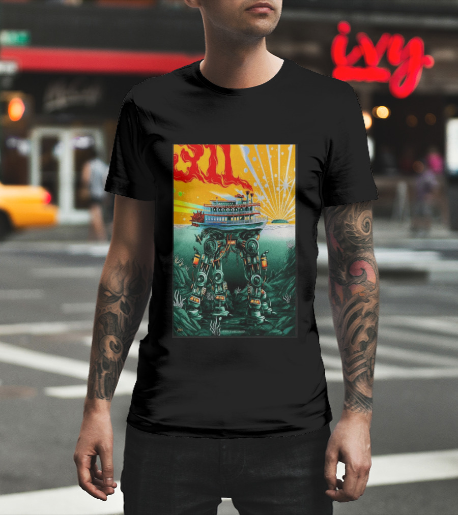 311 Kansas City MO 2026 Steamboat Robot T-Shirt