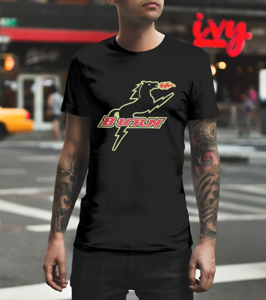 Burn Fire Breathing Horse Team T-Shirt