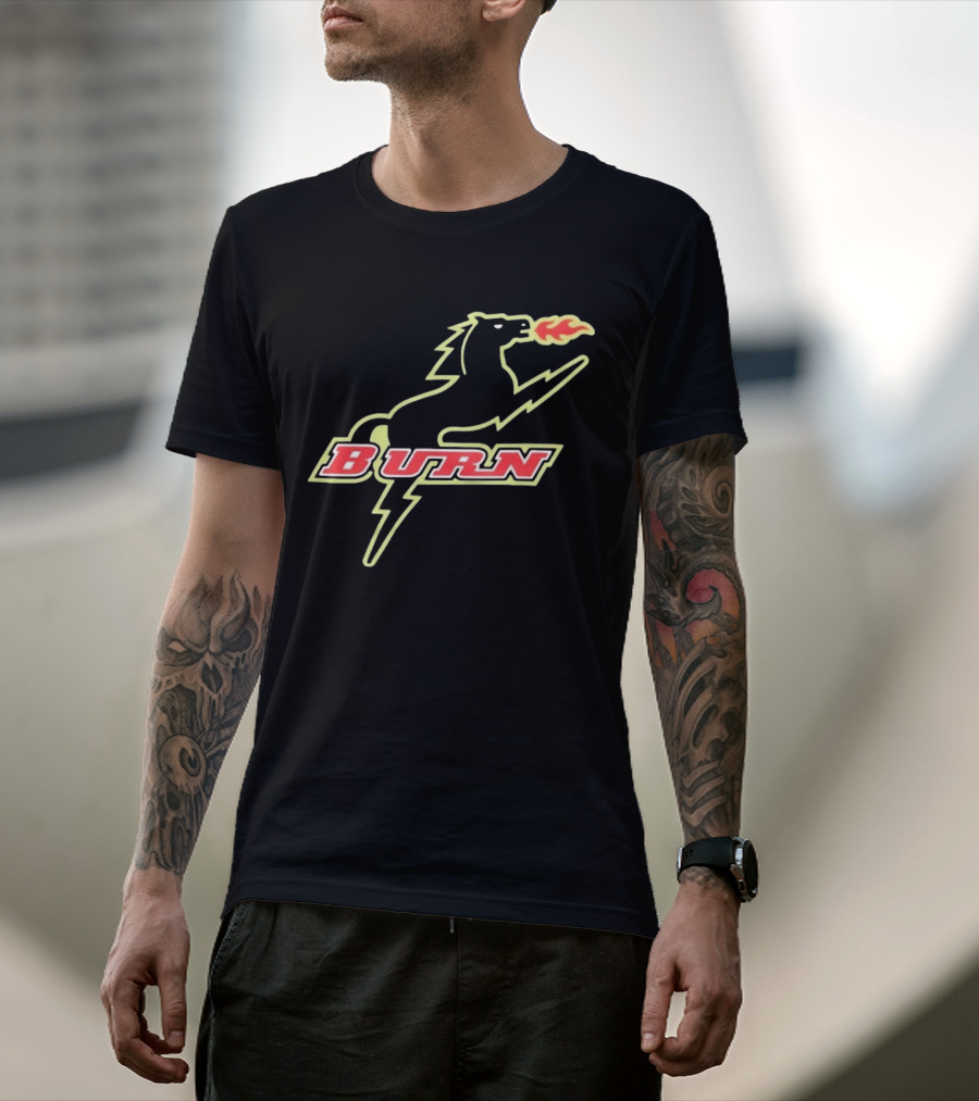 Burn Fire Breathing Horse Team T-Shirt