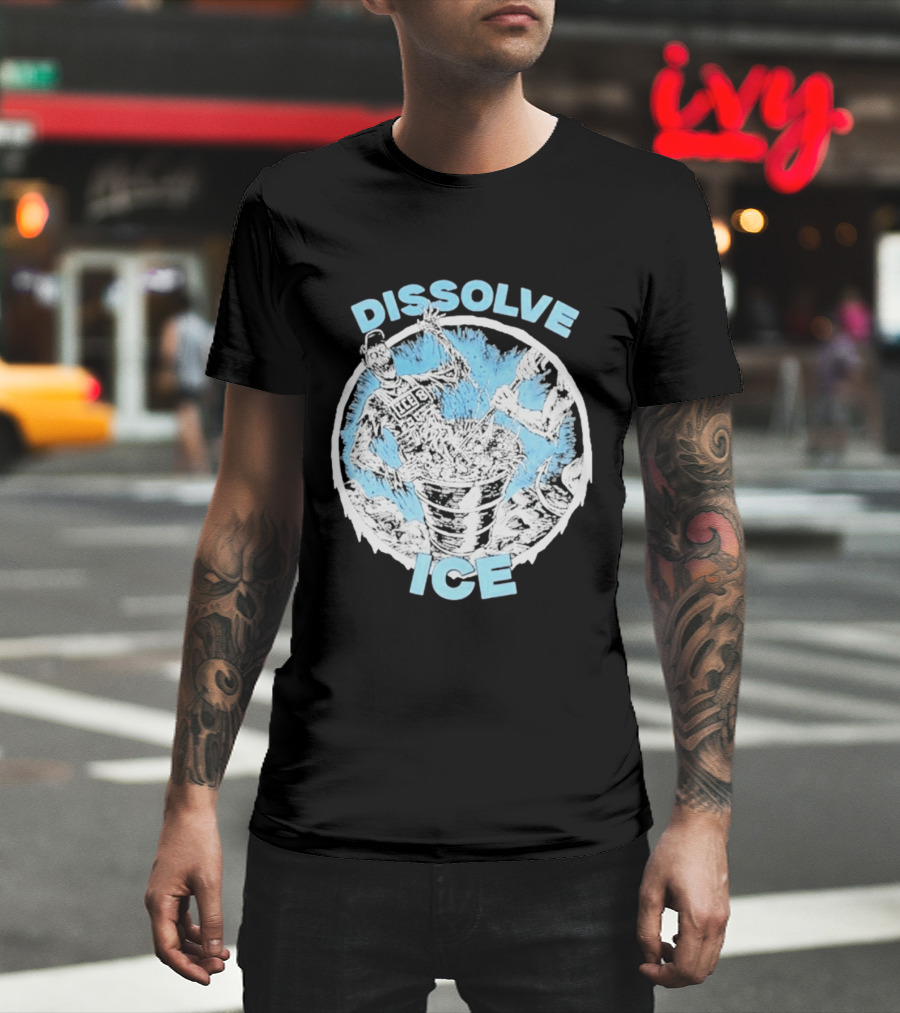 Dissolve Ice Undead Horror Bucket Stirring 2026 T-Shirt