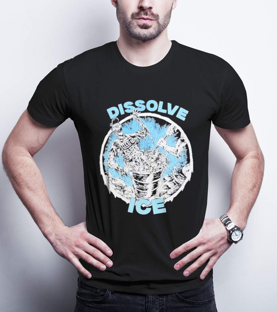 Dissolve Ice Undead Horror Bucket Stirring 2026 T-Shirt