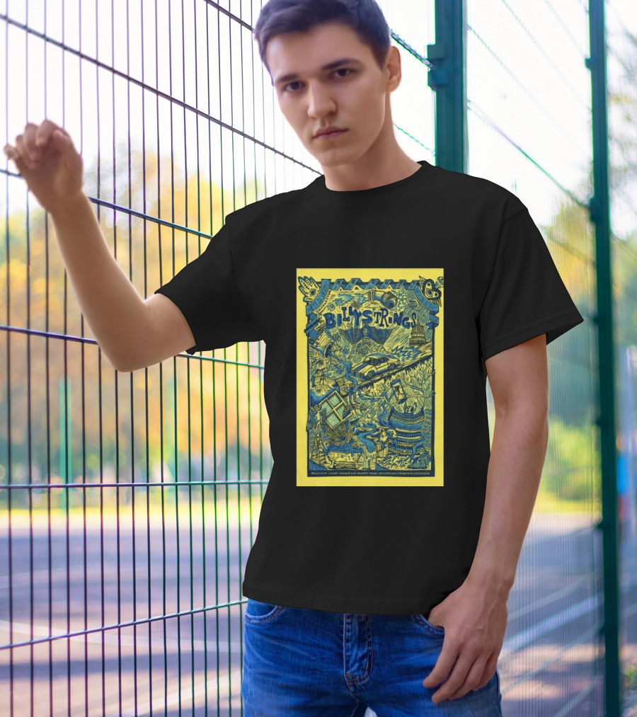 Billy Strings Charleston WV Aug 4 2026 Tour Concert Car Mountains Capitol Building T-Shirt