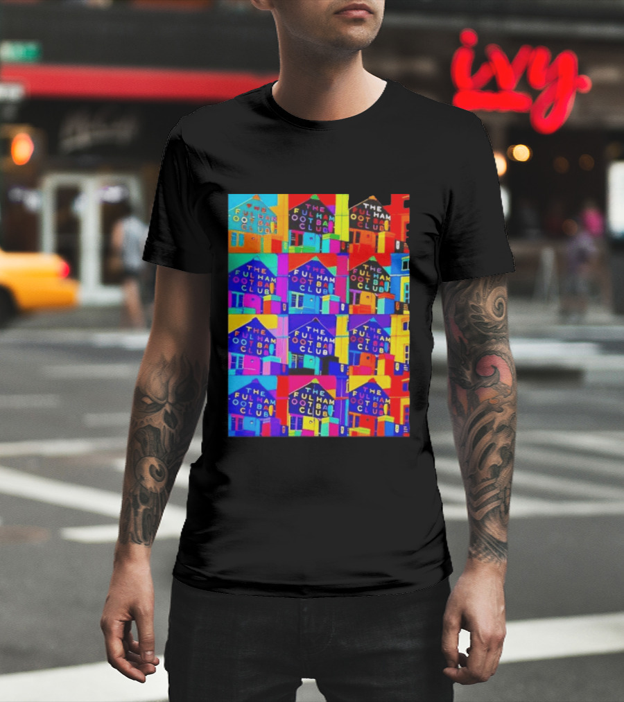 The Fulham Football Club Pop Art Craven Cottage T-Shirt